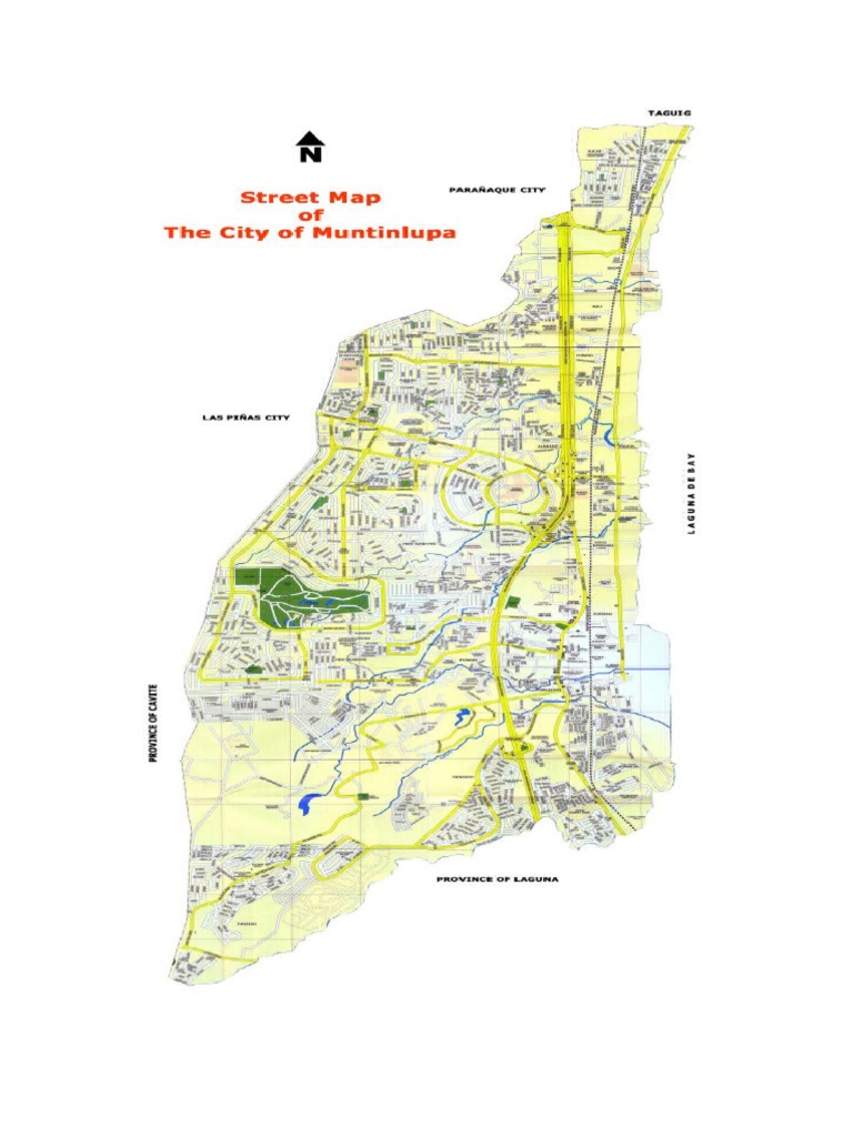 Map of Muntinlupa City | PDF