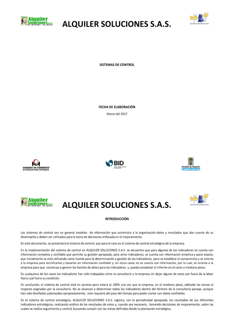 Alquiler Soluciones Control | PDF