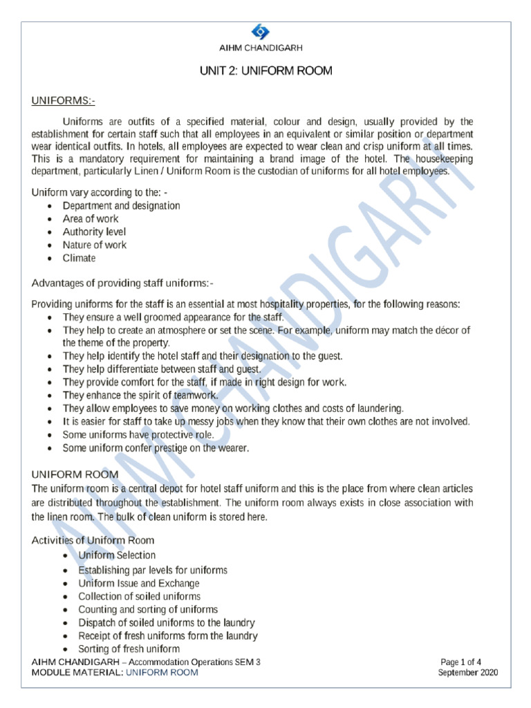 Ch-2 Uniforms | PDF