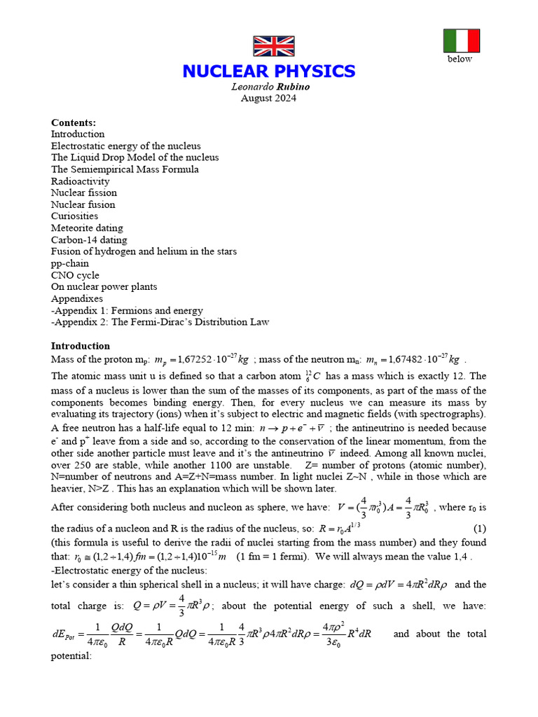 Nuclear Physics | PDF | Nuclear Reactor | Neutron