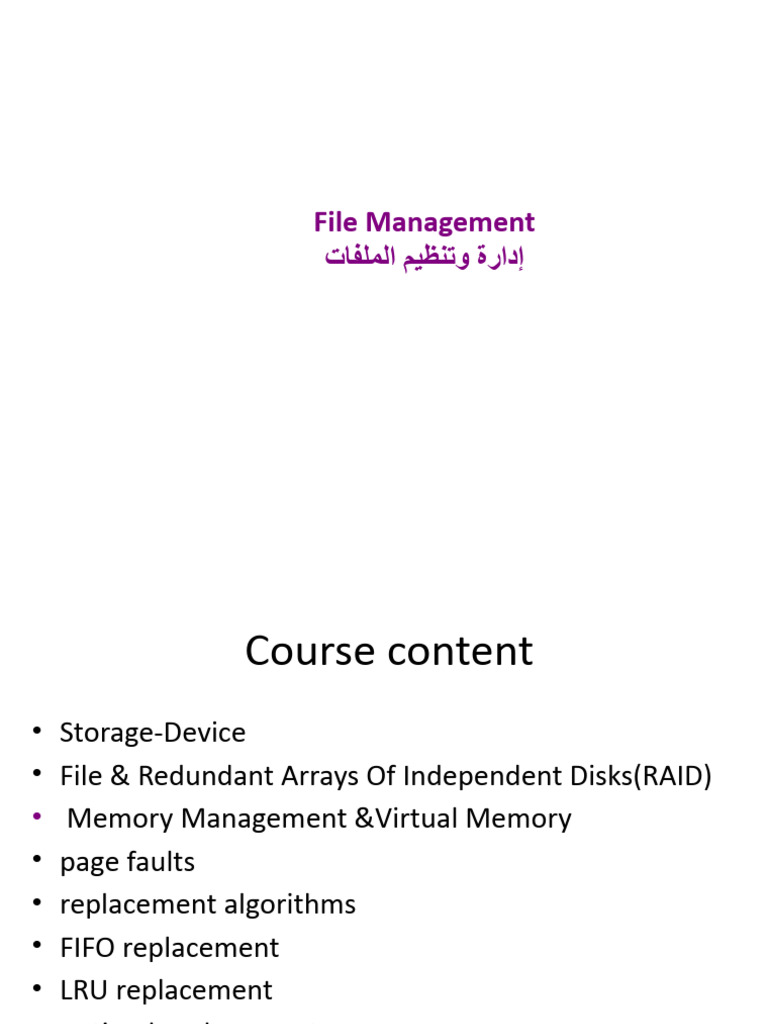 1 - File Management | PDF
