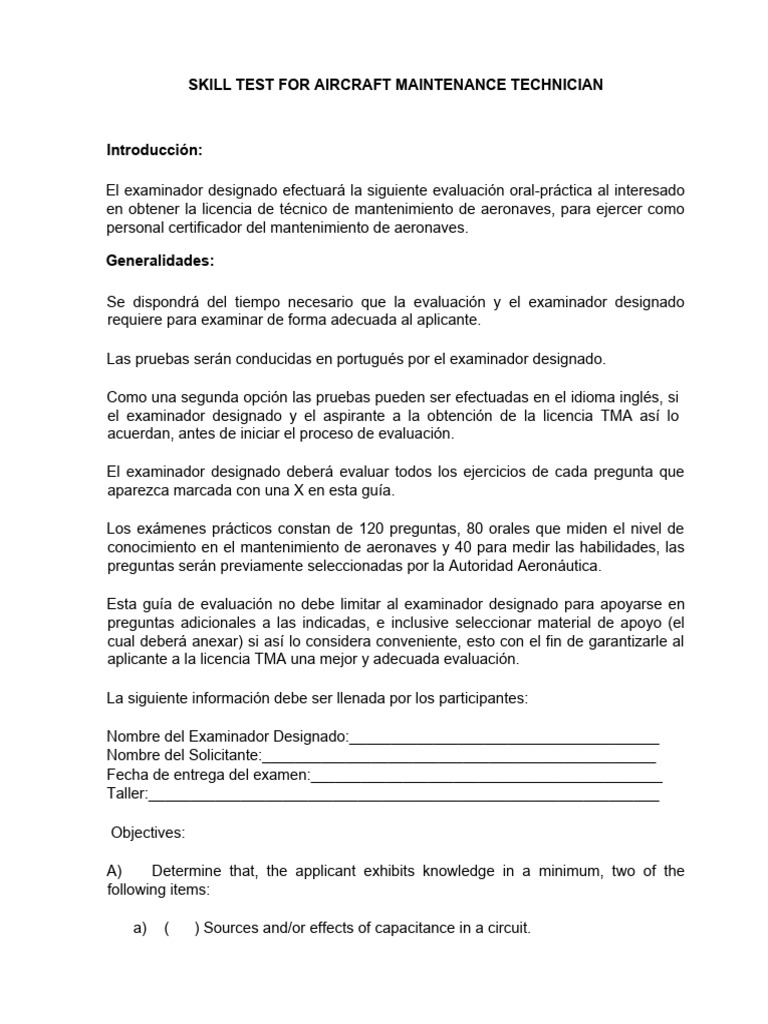 Skill Test Maintenance Engineers | PDF | Electrical Network | Corrosion