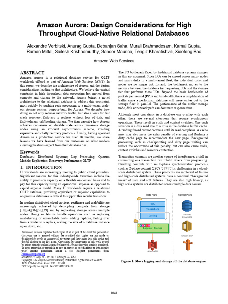 Amazon SD PDF | PDF | Cache (Computing) | Replication (Computing)