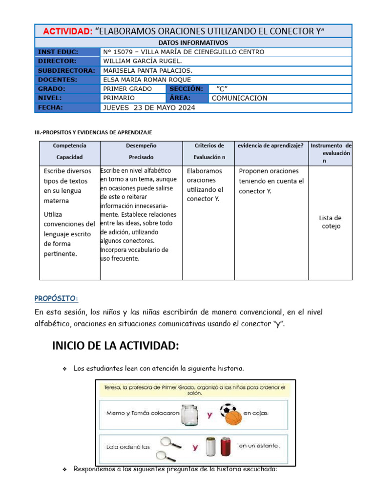 Conocemos El Conector y | PDF | Ciencia cognitiva | Cognición