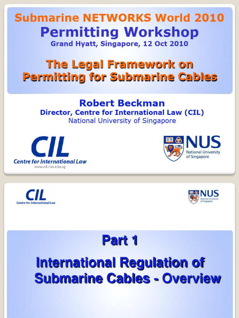 Beckman Subnet Permitting Workshop 2010 | PDF | Territorial Waters | United Nations Convention ...