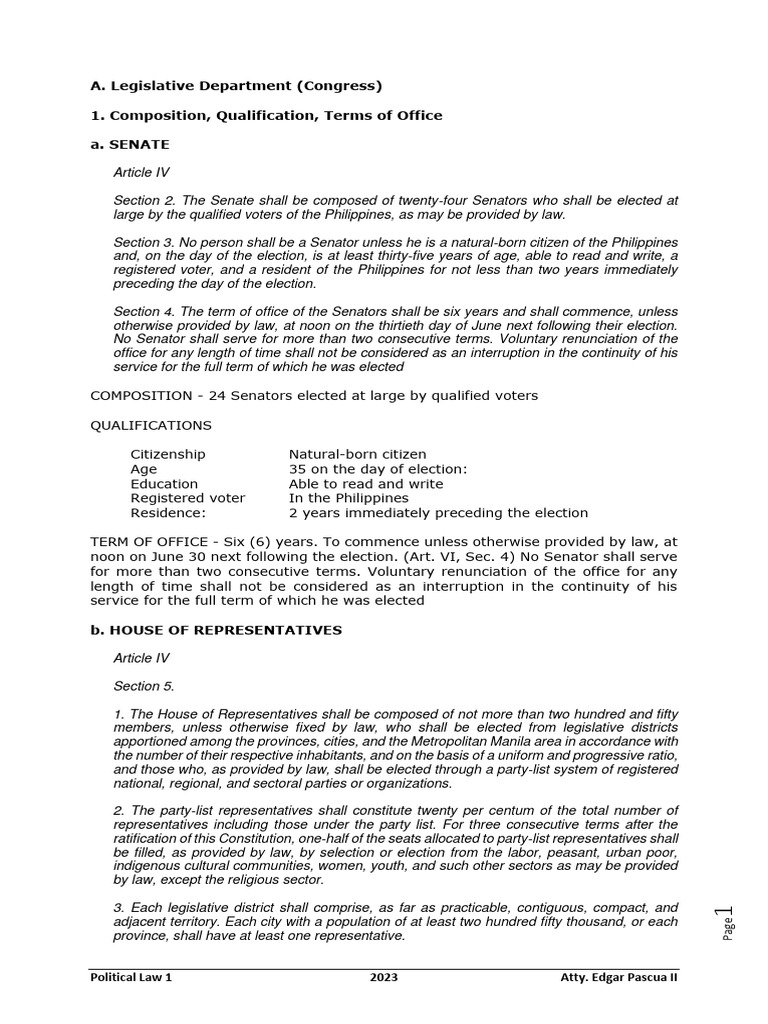 8 Legislative | PDF | Domicile (Law) | United States Congress