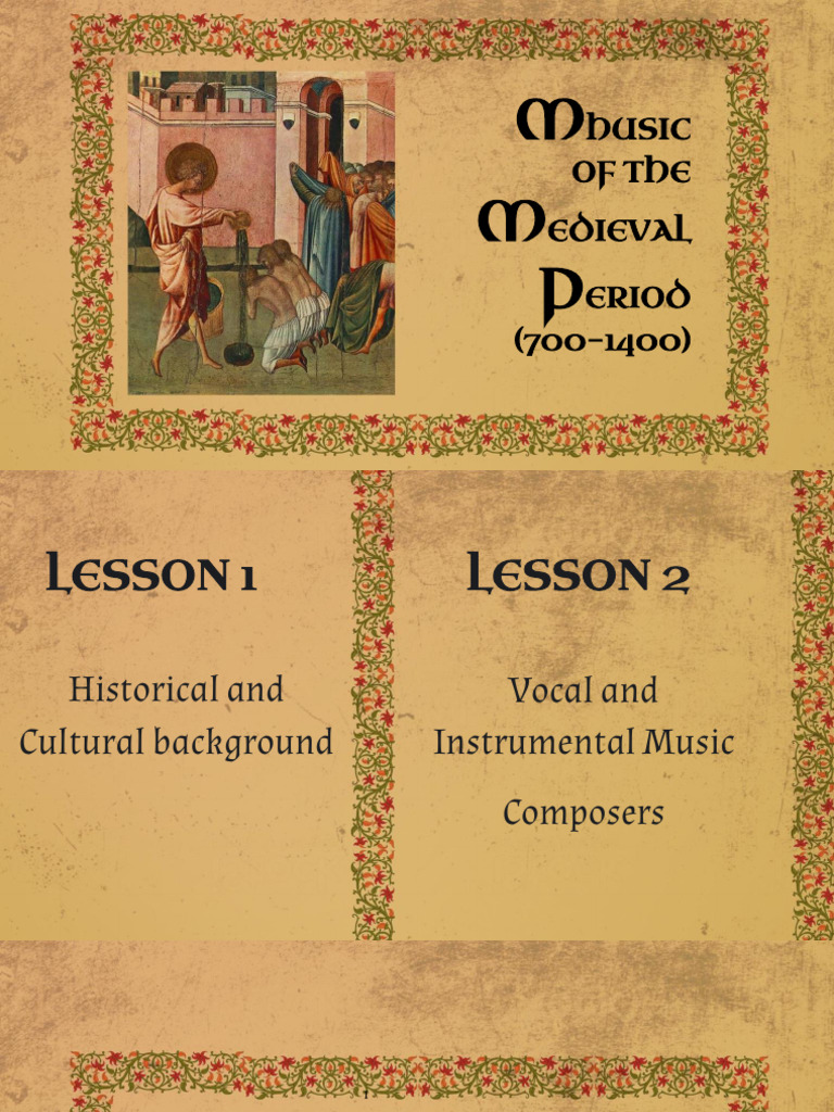 Medieval 1 | PDF | Musicology