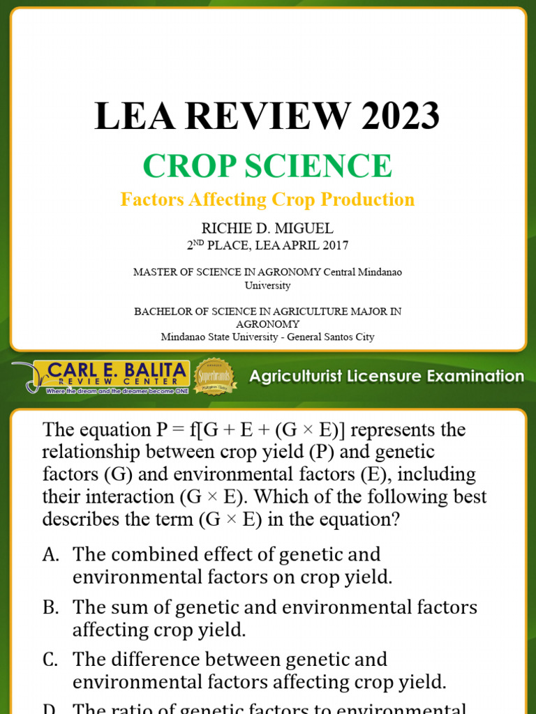 8-Factors Affecting Crop Production | PDF | Soil | Agriculture 8-Factors Affecting Crop Production | PDF | Soil | Agriculture