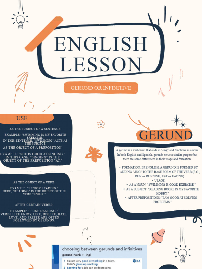 Gerund or Infinitive | PDF | Verb | Subject (Grammar)