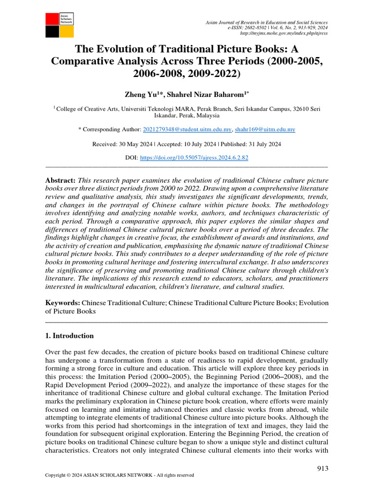 The Evolution of Traditional Picture Books: A Comparative Analysis ...