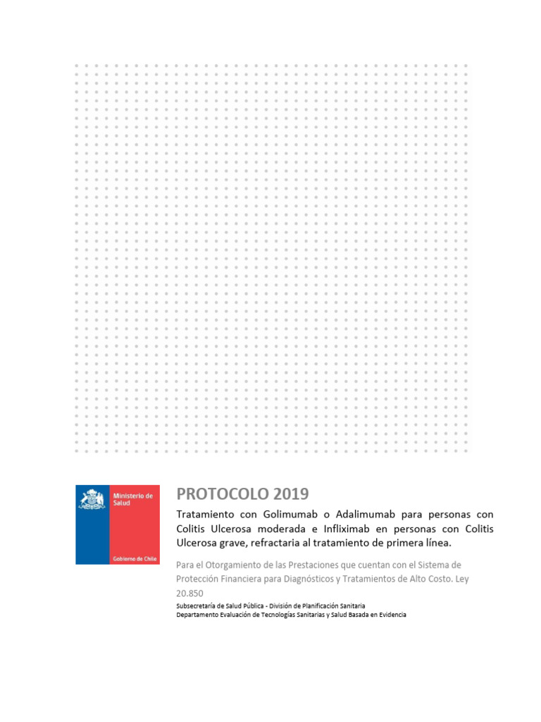 Protocolo-C Ulcerosa 2019 LRS | PDF | Tuberculosis | Colitis ulcerosa
