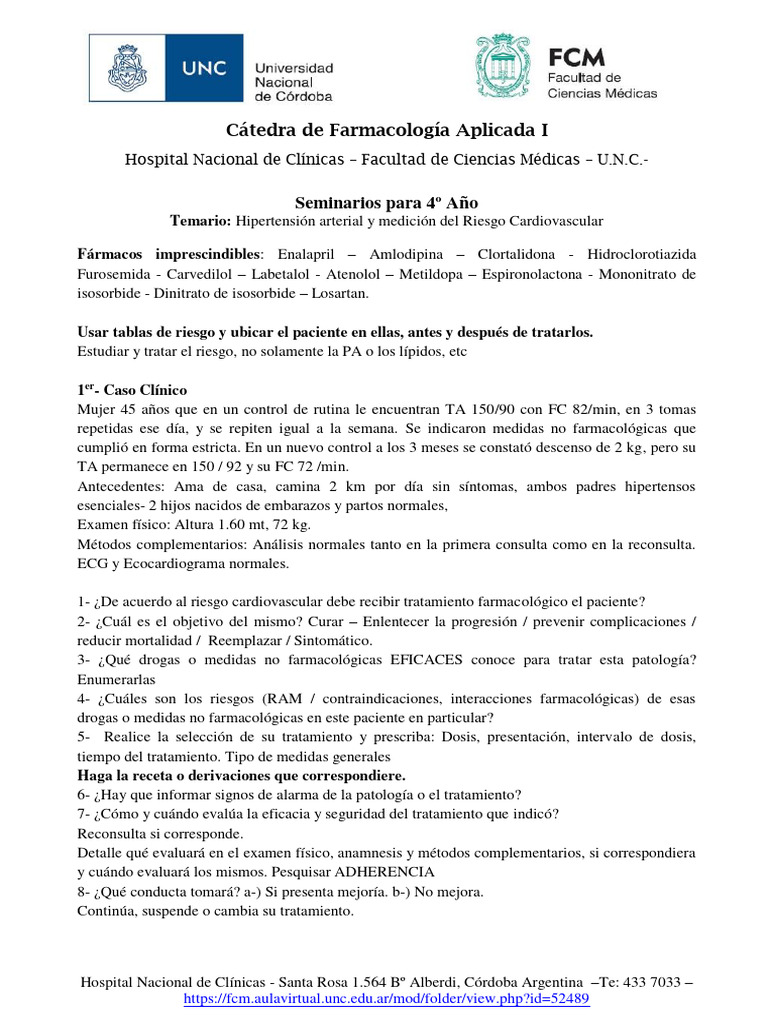 Seminario de Hipertensión Arterial y Riesgo Cardiovascular Versión 2022 ...