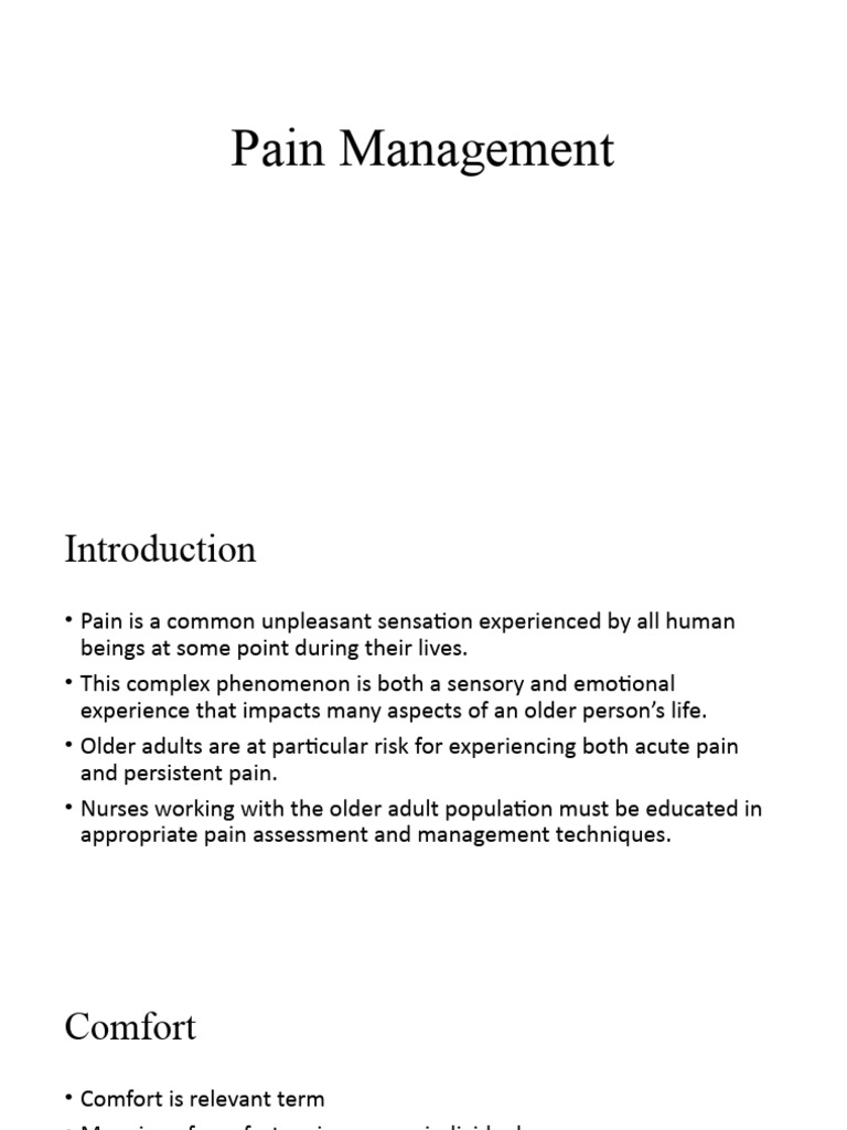 5 - Pain Management | PDF | Pain | Pain Management