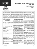 HojaTecnica-Excello Látex Weather Perfect | PDF | Pintar | Agua