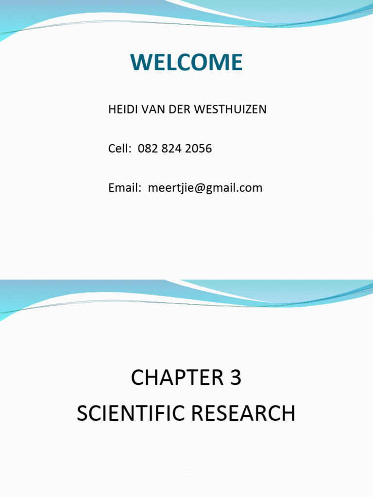 CHAPTER-3-Scientific-research | PDF | Methodology | Quantitative Research