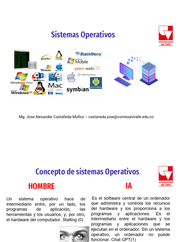 Sistemas Operativos - Historia de Los Computadores | PDF | Hardware de la computadora | Sistema ...