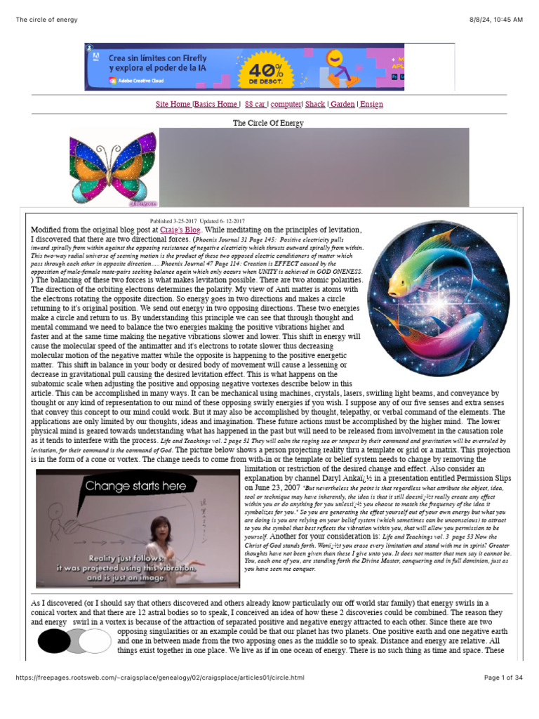 The Circle of Energy | PDF | Matter | Force