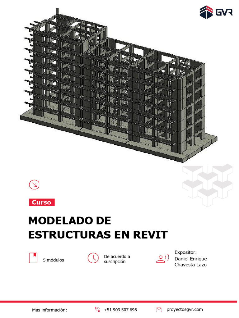 Brochure - Modelado de Estructuras en Revit | PDF | Autodesk Revit ...