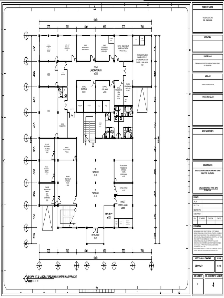 Denah Lab Kesehatan Masyarakat | PDF