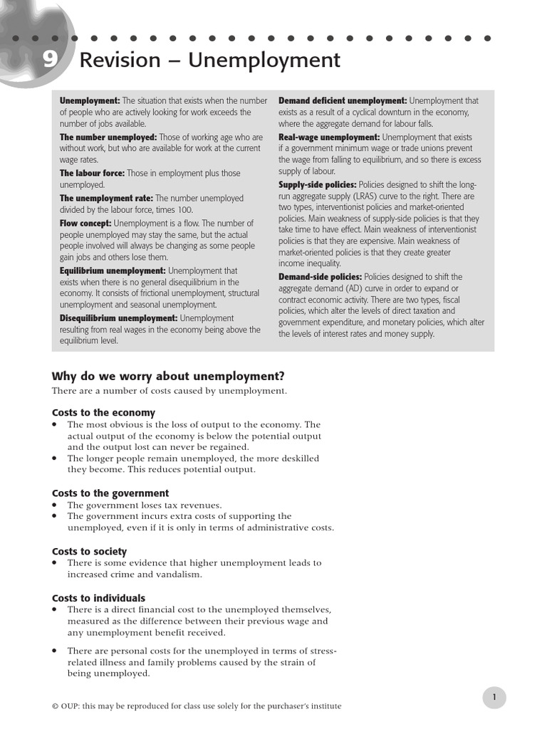Understanding Unemployment Causes and Solutions | PDF | Unemployment ...