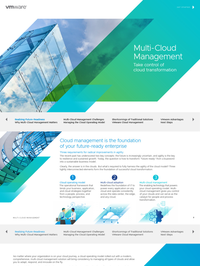 VMW Multi Cloud Management Overview | PDF | Cloud Computing | Computing