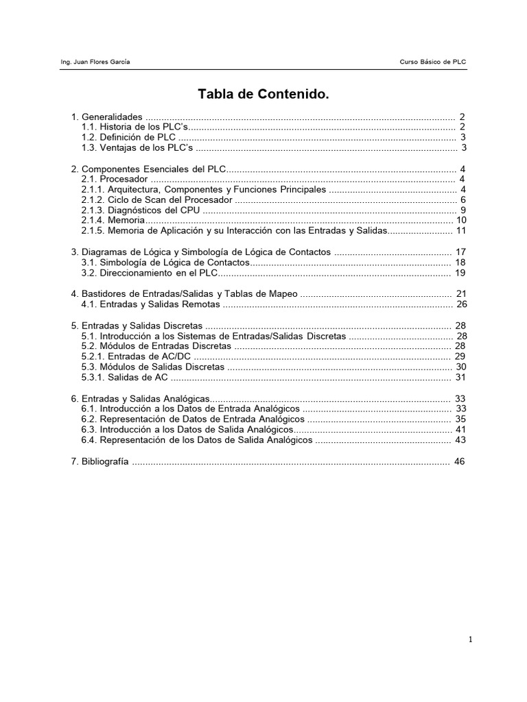 Curso Basico de PLCs | PDF | Controlador lógico programable | Unidad Central de procesamiento