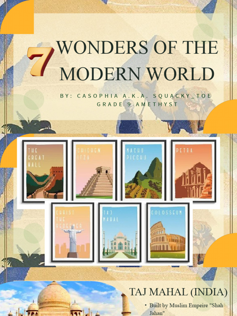 Modern World Wonders Explained | PDF | Social Science | Art