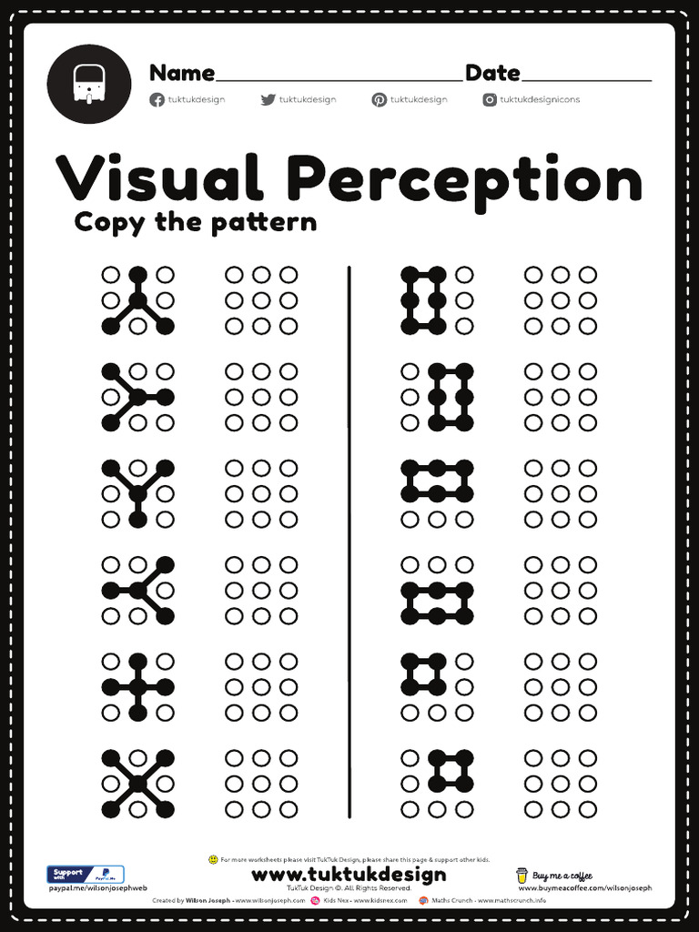 04 Visual Perceptual Skills Patterns | PDF