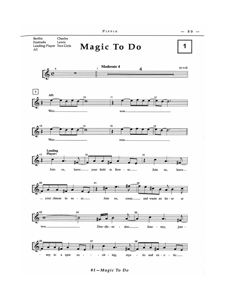 Pippin Vocal Score | PDF