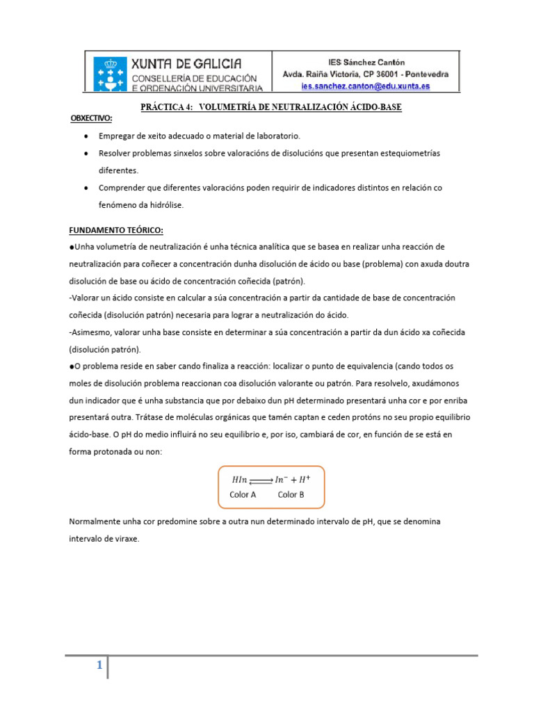 PRÃ CTICAS Ã¡cido-Base | PDF