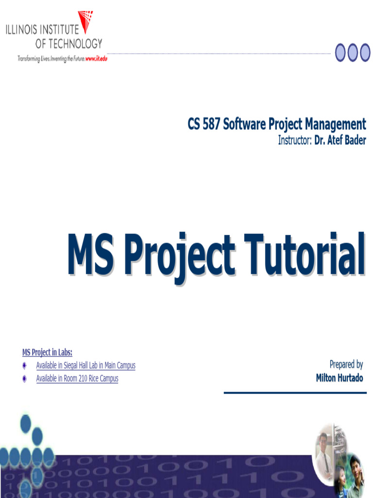 MS Project Tutorial: Step-by-Step Guide | PDF | Computing | Software
