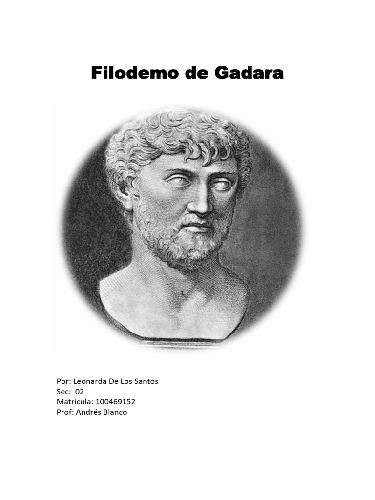 Analisis Del Ensayo Sobe Filodemo de Gadara | PDF | Poesía | Poética ...