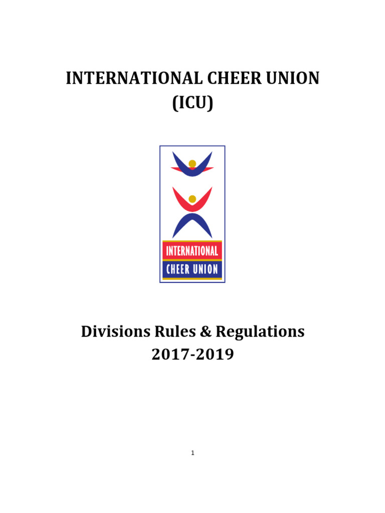 ICU TeamCheer Rules 2018 | PDF | Cheerleading
