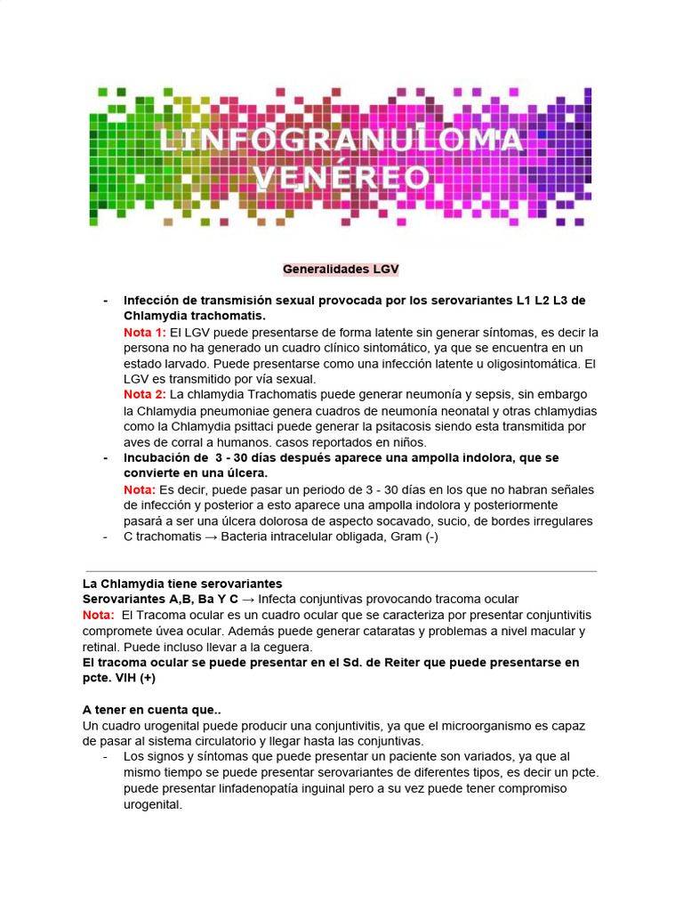 7. Linfogranuloma Venéreo | PDF | VIH | Medicina