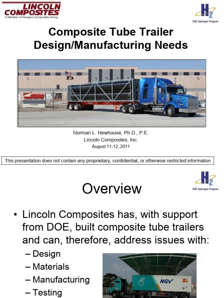 Composite Tube Trailer Designmanufacturing Needs | PDF | Composite ...