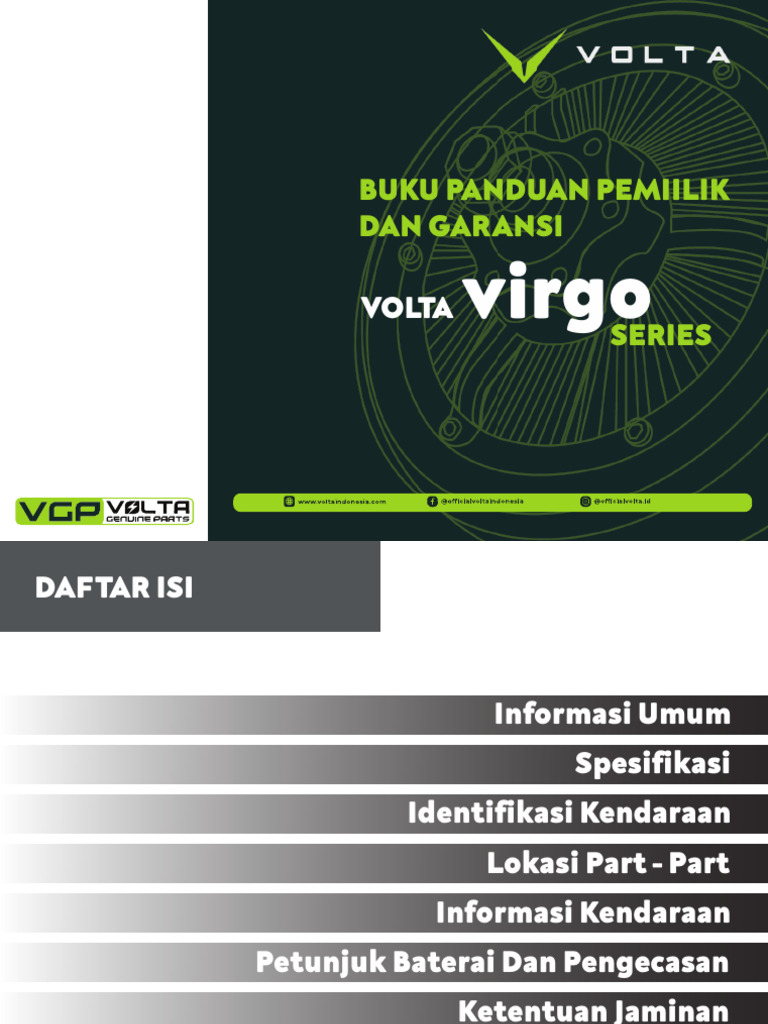 Buku Panduan Volta Virgo | PDF | Teknologi & Rekayasa