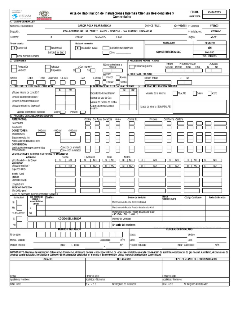 Billy Rosales Valenzuela 25.07.2024 Actas | PDF | Ingeniería de Edificación | Inicio