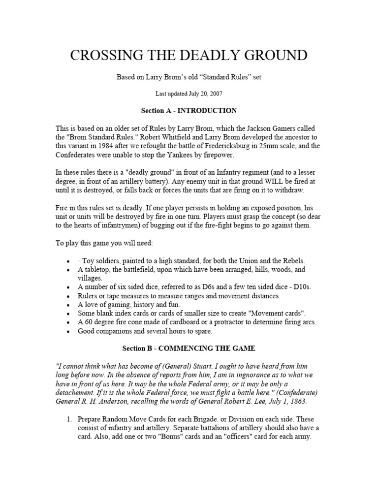 Crossing The Deadly Ground | PDF | Artillery | Cavalry