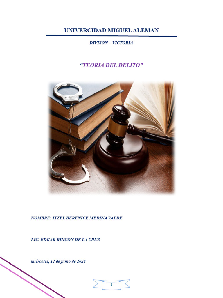 Teoria Del Delito | PDF | Castigos | Derecho penal