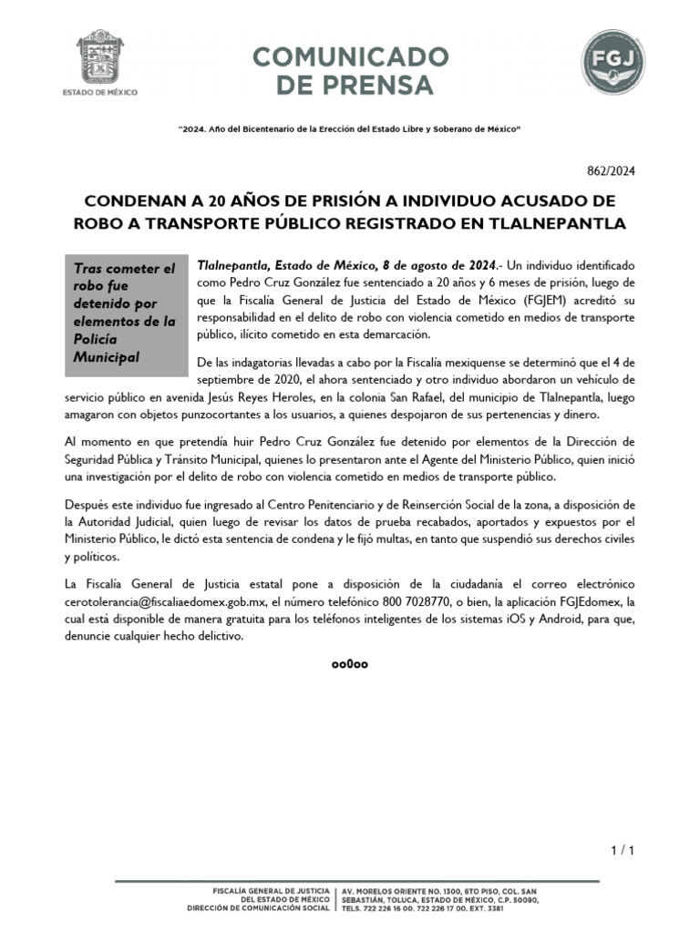 Comunicado 862 2024 | PDF