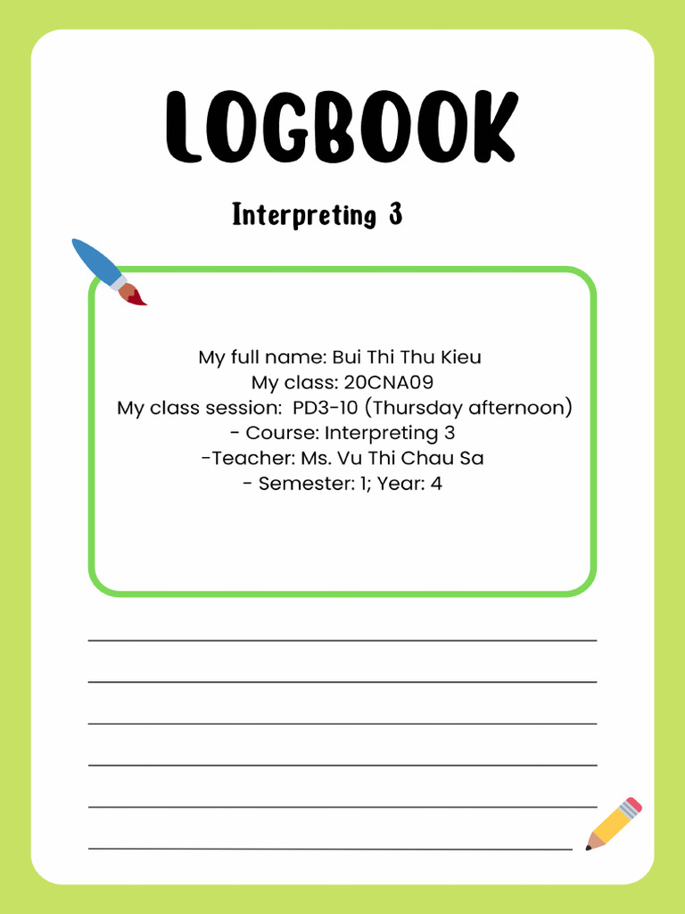 Logbook Entry 10 | PDF