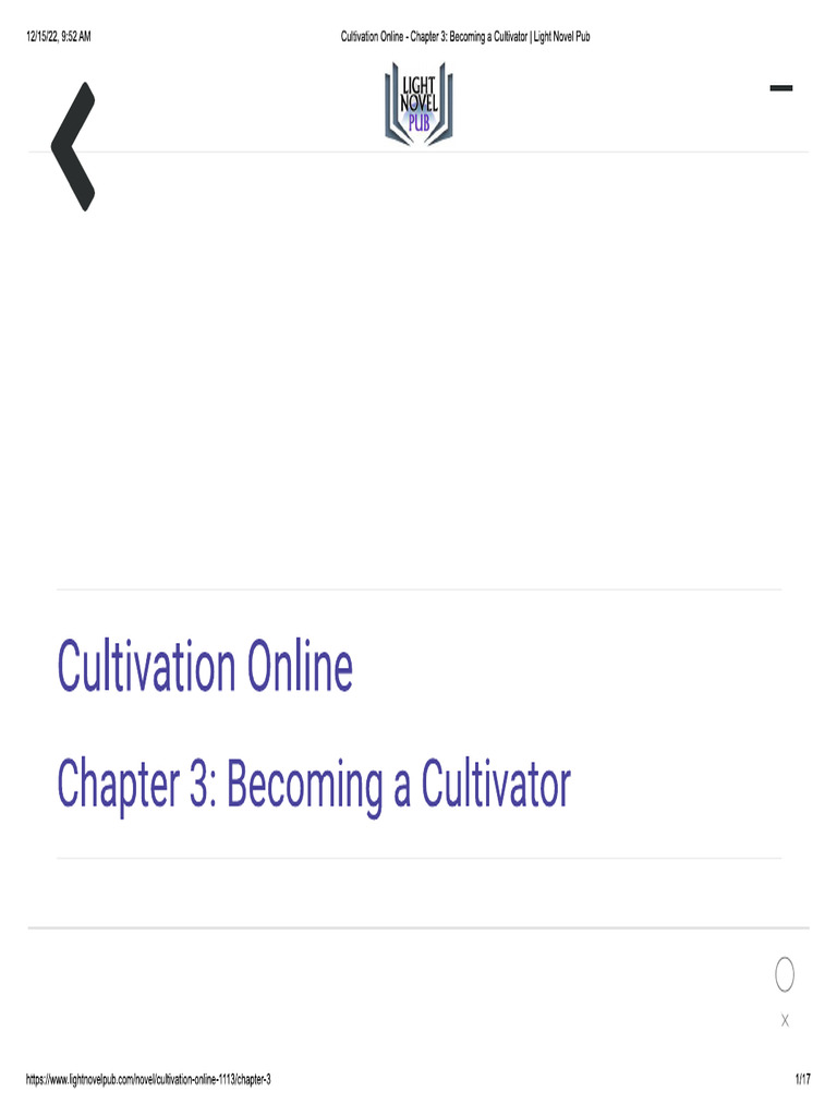Cultivation Online - Chapter 3 | PDF | Chess | Chess Theory