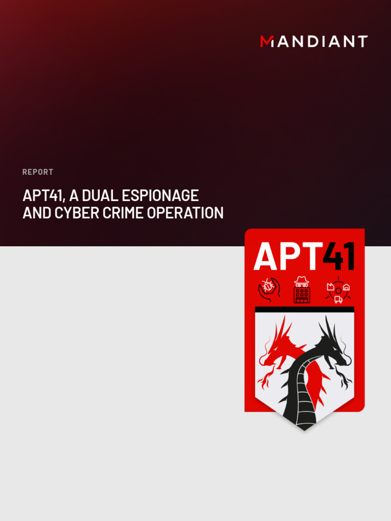 RT Apt41 Dual Operation | PDF | Malware | Ransomware