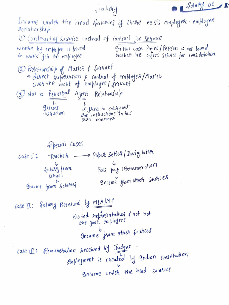 Salary Notes 1-10 | PDF