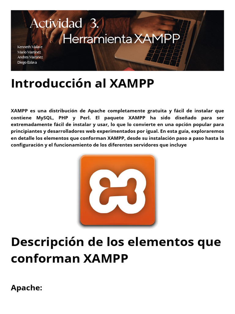 Introducción Al XAMPP | PDF | Mi sql | Servidor HTTP Apache