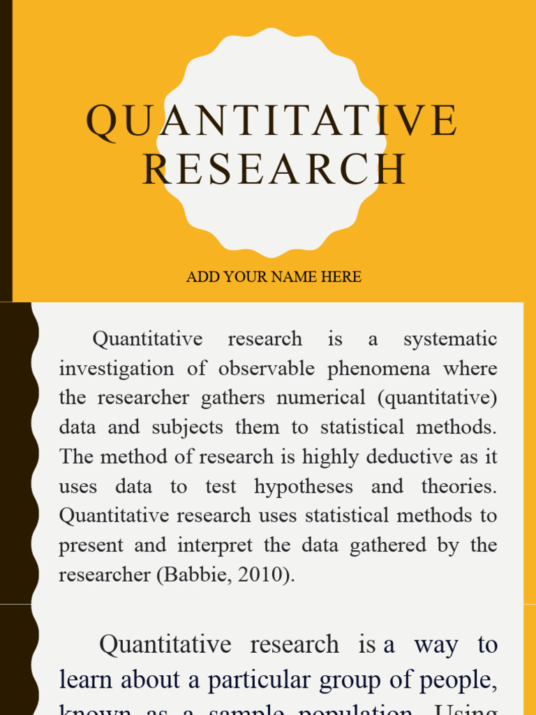 PR2 Module 1 | PDF | Quantitative Research | Statistics