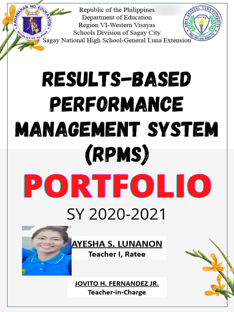 E-Rpms Portfolio (Design 4) - Depedclick | PDF | Learning | Lesson Plan