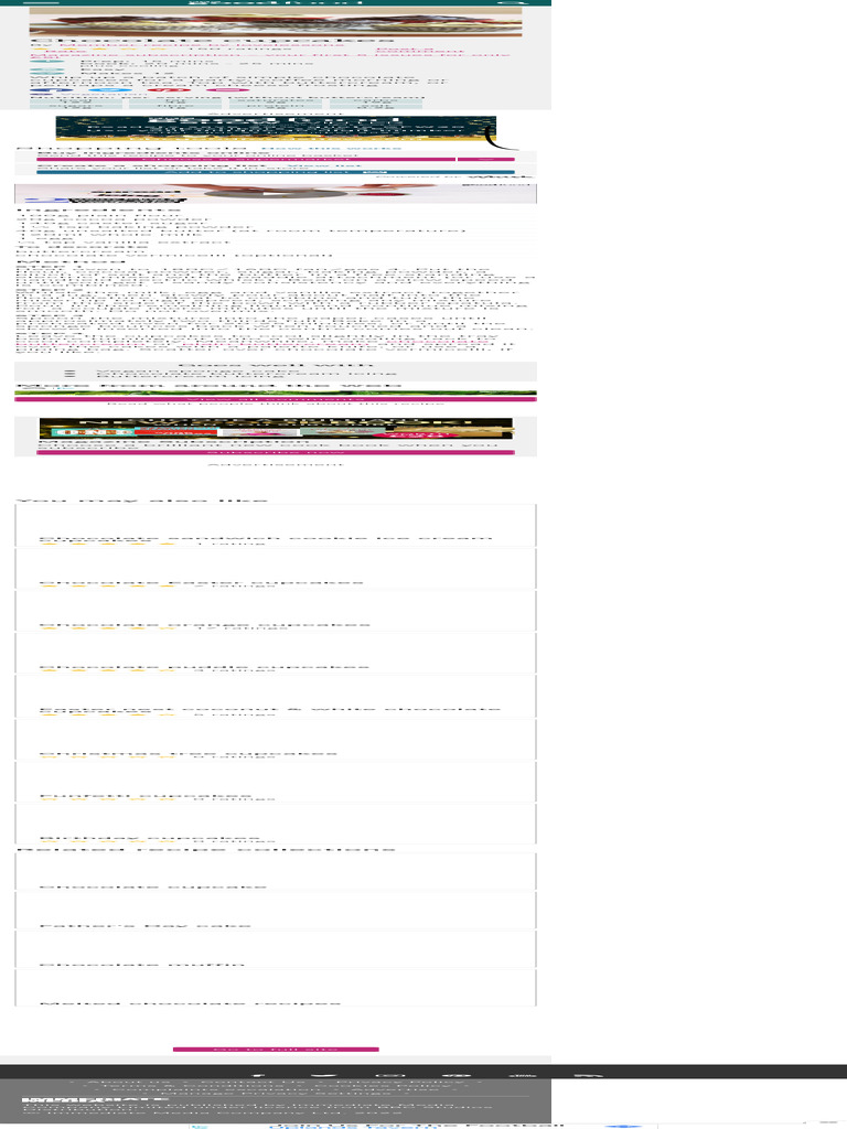 Chocolate Cupcakes Recipe BBC Good Food | PDF | Cupcake | Chocolate