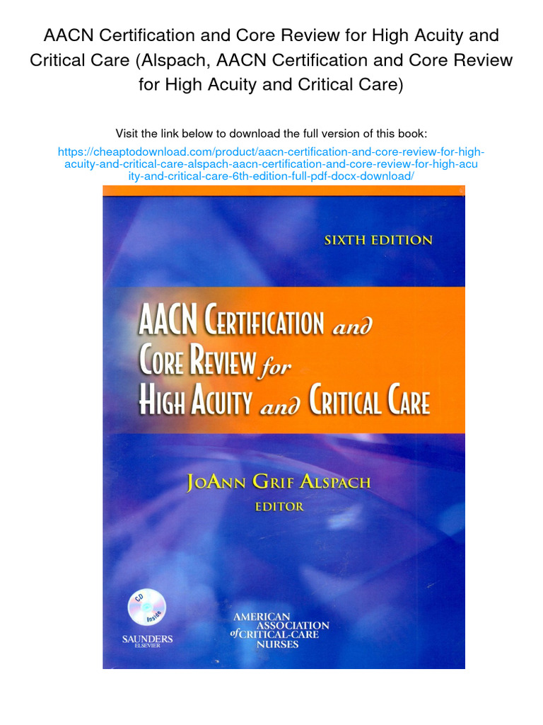 AACN Certification and Core Review For High Acuity and Critical Care ...