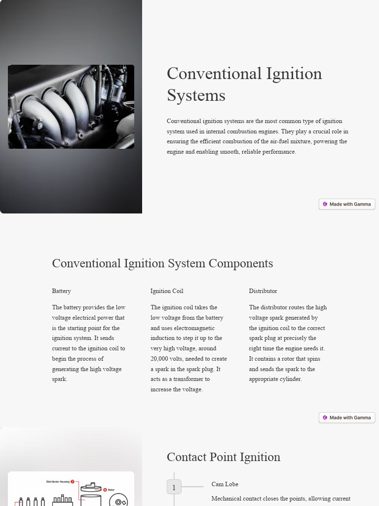 Conventional Ignition Systems | PDF | Ignition System | Internal ...